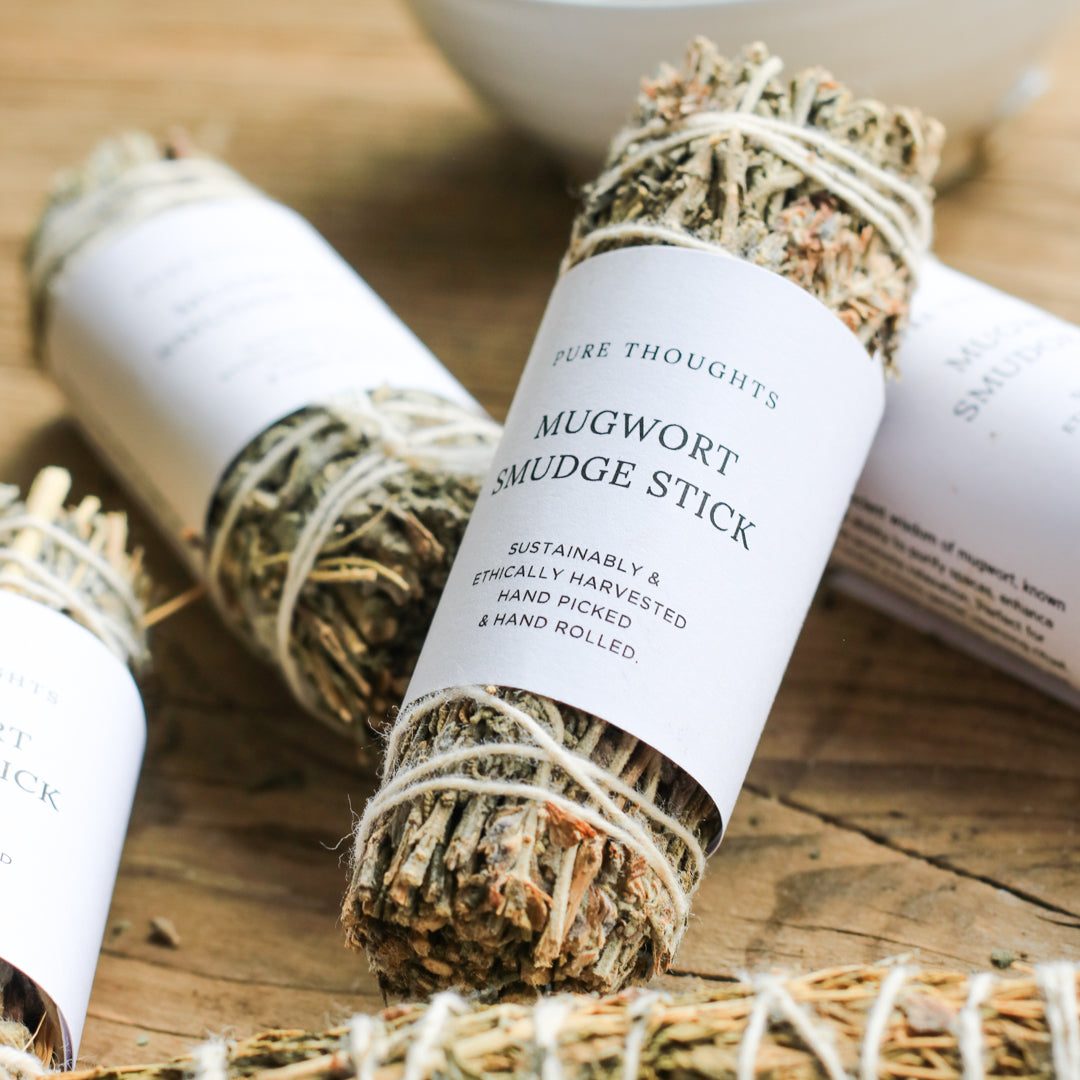 Mugwort Smudge Stick – Pure Thoughts Ltd
